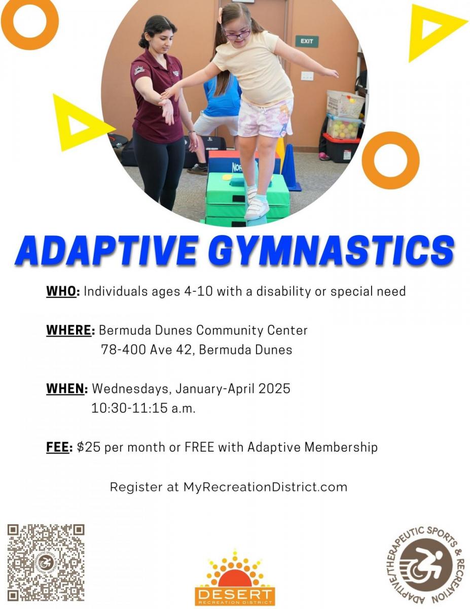 Adaptive Gymnastics [ages 4-10] - Desert Recreation District