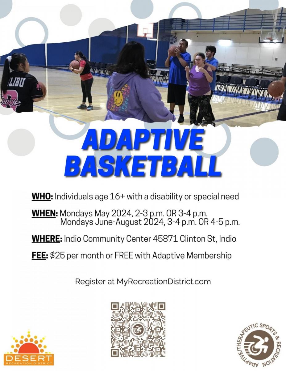 Adaptive Basketball [Mondays 16+] - Desert Recreation District
