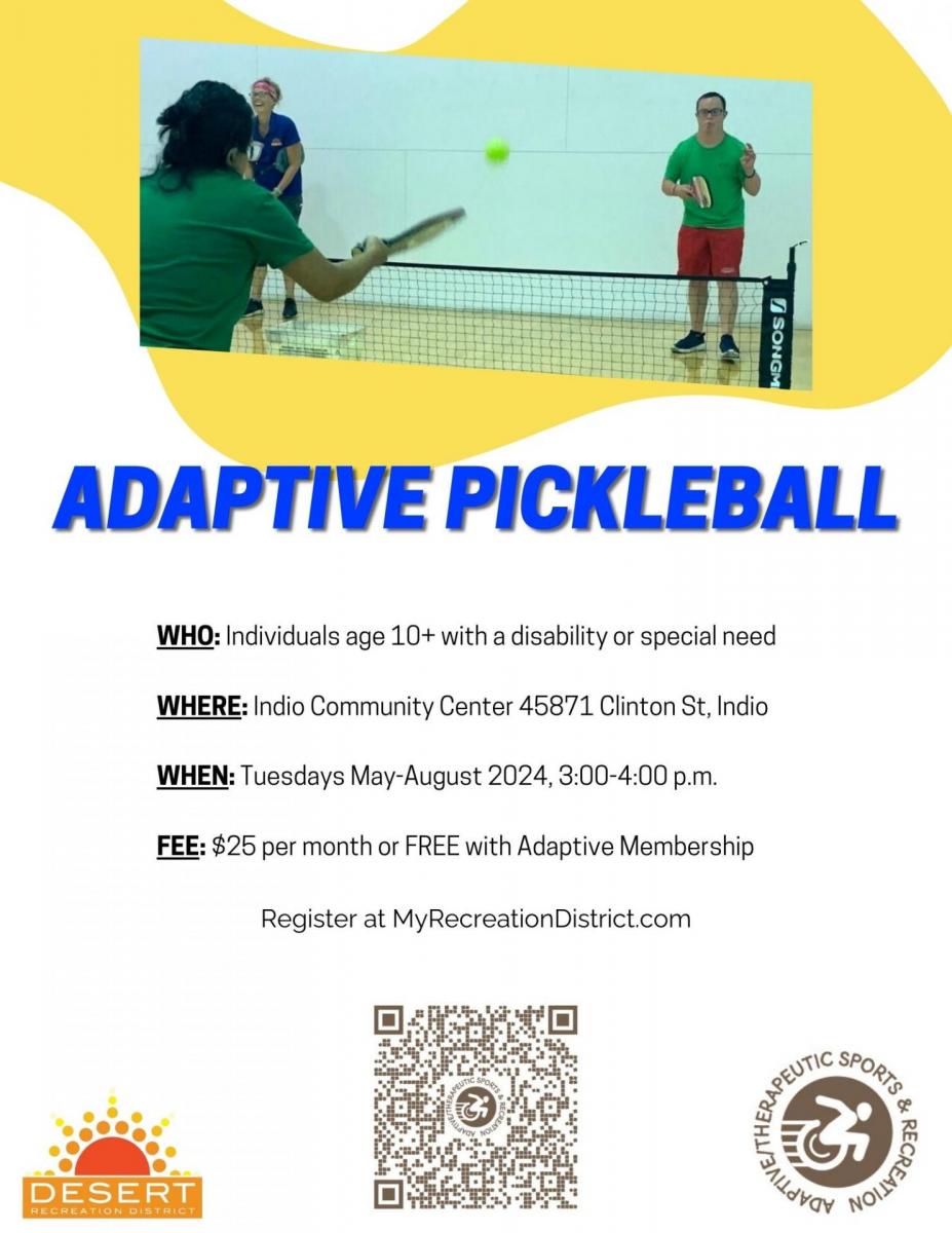Adaptive Pickleball - Desert Recreation District