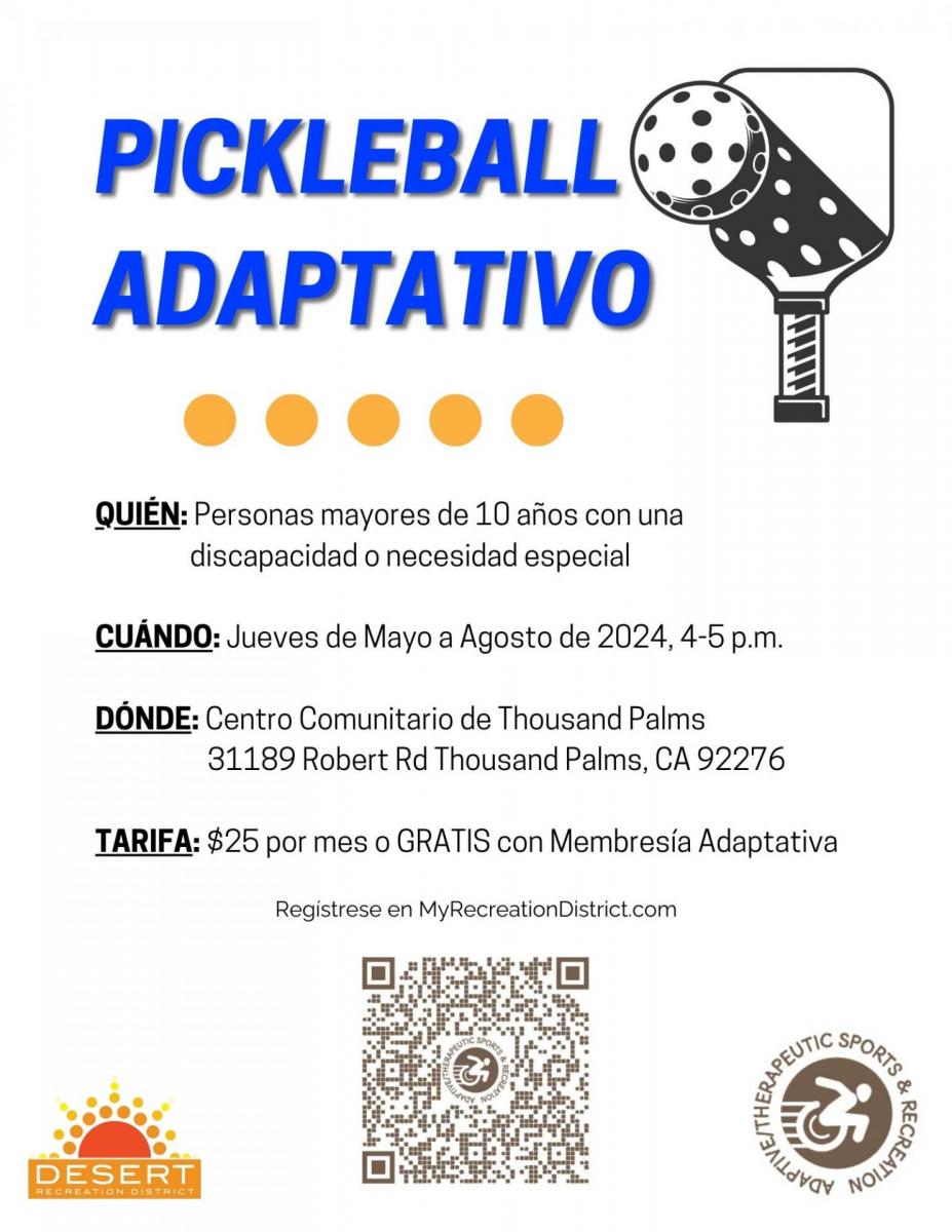Adaptive Pickleball - Desert Recreation District